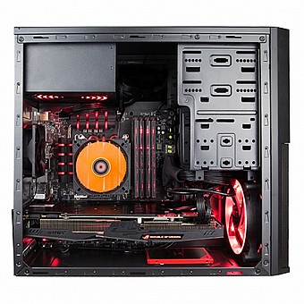 מארז מחשב שחור Xigmatek SS04 כולל ספק כוח 600W